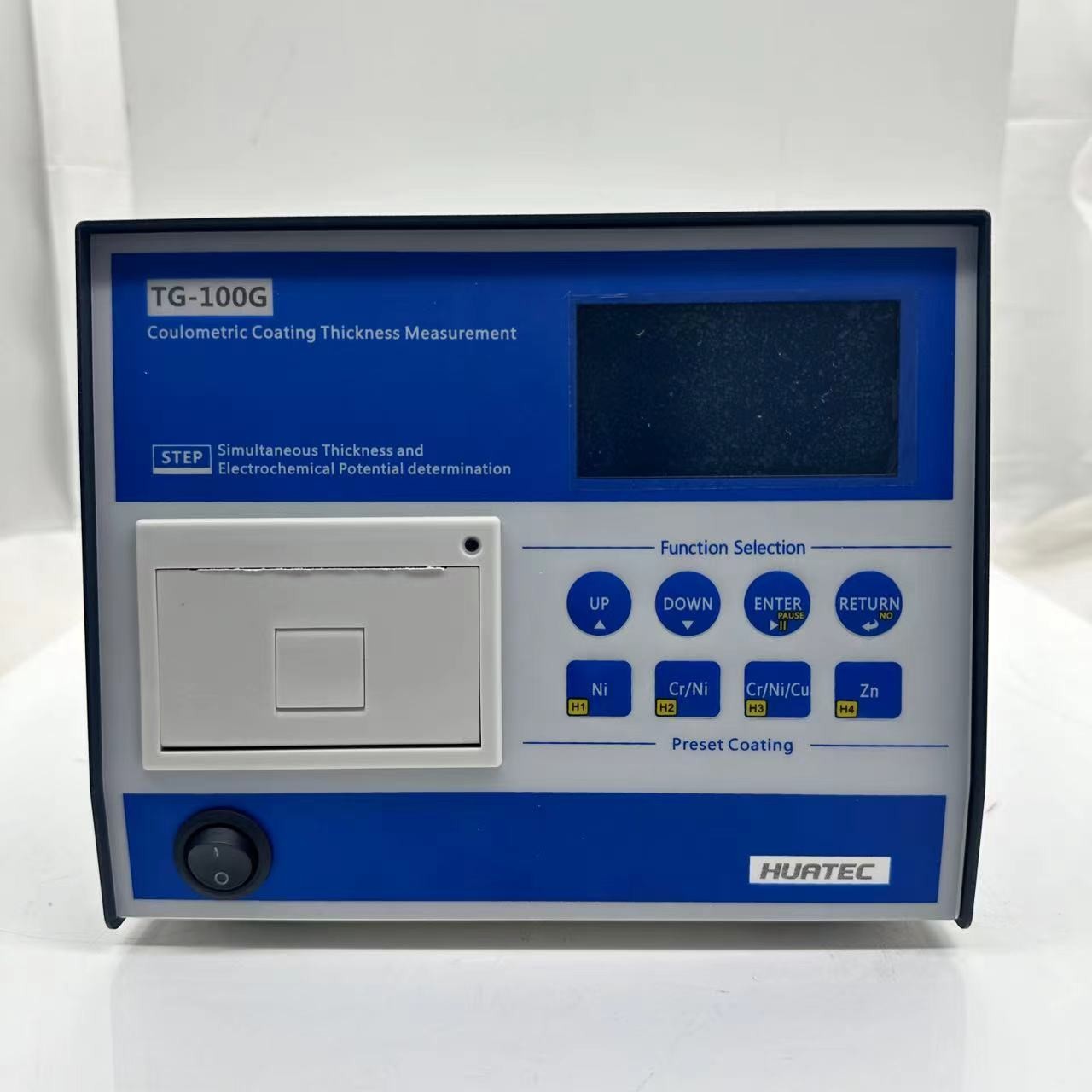 เครื่องพิมพ์ในตัว TG-100G Coulometric Coating Thickness Measurement